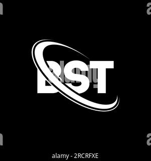 Logo BST. Lettre BST. Logo de lettre BST. Initiales logo BST lié à un ...