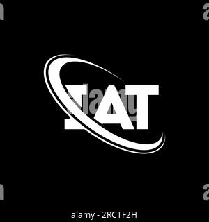 Logo IAT. Lettre IAT. Logo de la lettre IAT. Initiales IAT logo lié ...