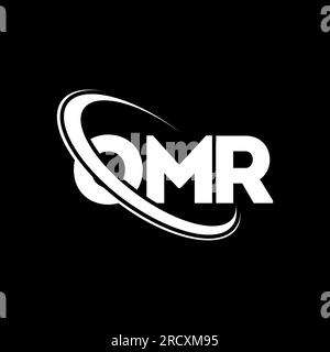 Logo OMR. Lettre OMR. Logo de la lettre OMR. Initiales logo OMR lié à ...