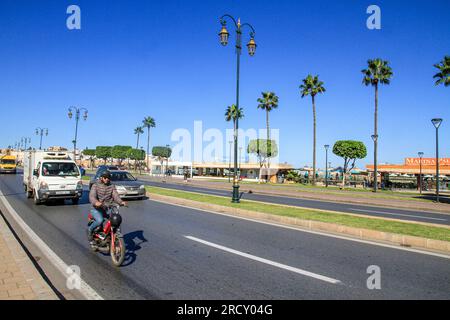 Vue partielle de la corniche de Rabat, capitale du Maroc, le 8 novembre ...