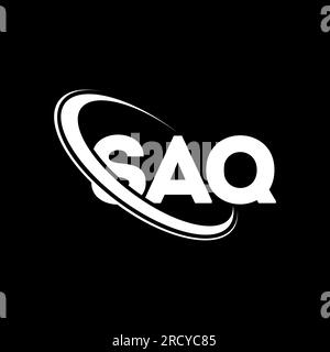 Logo SAQ. Lettre SAQ. Logo de lettre SAQ. Initiales logo SAQ lié à un ...