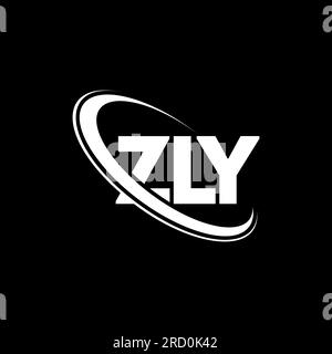 Logo ZLY. Lettre ZLY. Logo lettre ZLY. Initiales ZLY logo lié avec ...