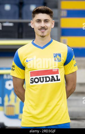 Westerlo, Belgique. 18 juillet 2023. Ilias El Hari de Westerlo pose ...