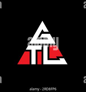 Logo lettre triangle GTL avec forme de triangle. Monogramme de logo ...