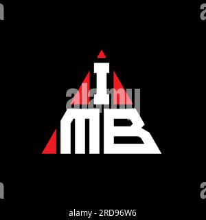 Logo IMB lettre triangle avec forme de triangle. Monogramme de logo ...