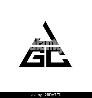 Logo de lettre triangle JGC avec forme de triangle. Monogramme de conception de logo de triangle ...