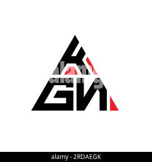Logo KGN. Lettre KGN. Logo lettre KGN. Initiales logo KGN lié avec ...