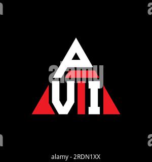 Logo de lettre triangle PVI avec forme de triangle. Monogramme de logo ...