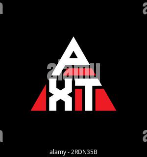 Logo de lettre triangle PXT avec forme de triangle. Monogramme de logo triangle PXT. Modèle de ...