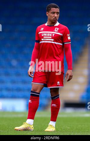 Samuel Silvera #18 de Middlesbrough lors du match amical de pré-saison ...