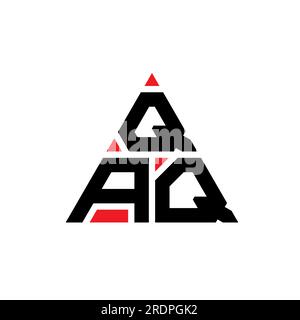 Logo de lettre triangle QAQ avec forme de triangle. Monogramme de logo ...