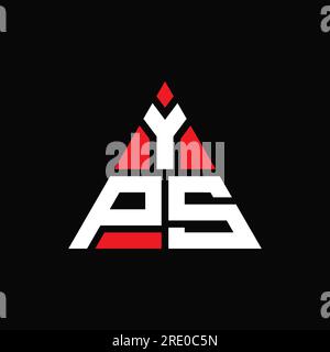 Logo de lettre triangle YPS avec forme de triangle. Monogramme de logo ...