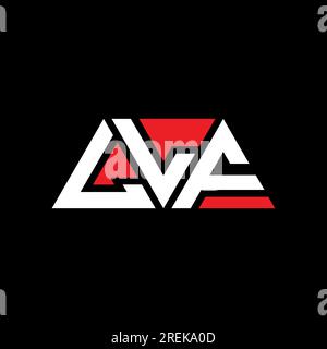 Logo lettre triangle LLF avec forme de triangle. Monogramme de logo ...