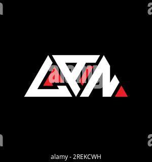 Logo lettre triangle LAN avec forme de triangle. Monogramme de logo ...