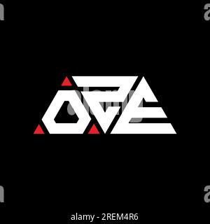 Logo de lettre OZE avec forme de polygone. Logo en forme de polygone et ...