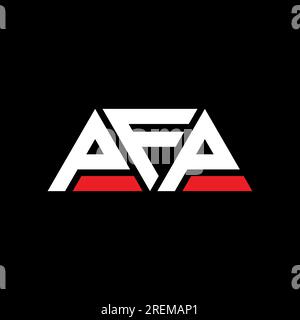 Logo de lettre triangle PFP avec forme de triangle. Monogramme de logo ...