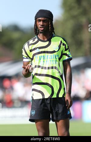 Borehamwood, Royaume-Uni. 29 juillet 2023. Reuell Walters de l'Arsenal ...