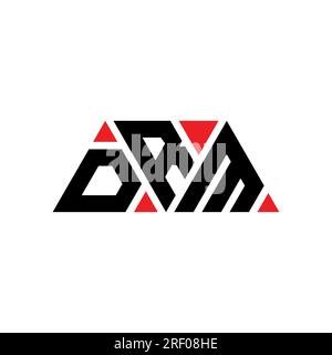 Conception de logo de lettre DRM avec forme de polygone. Conception de ...