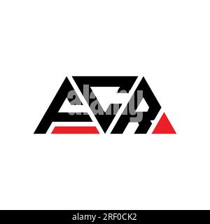 Conception de logo de lettre FCR pour la société de technologie. Logo ...