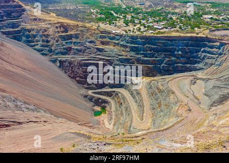 Zones d'exploitation et processus d'une mine à ciel ouvert dans une ...