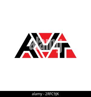 Logo de lettre triangle KUT avec forme de triangle. Monogramme de logo ...