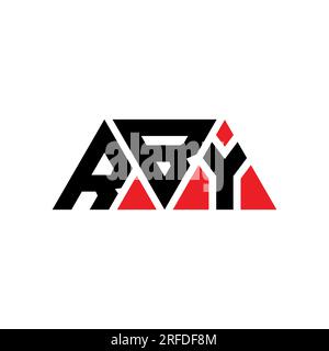 Logo de lettre triangle RBY avec forme de triangle. Monogramme de logo ...