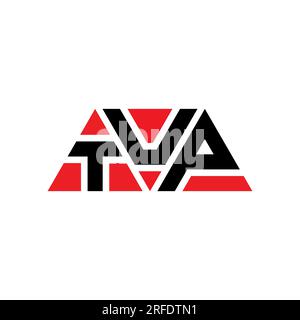 Logo de lettre triangle TUP avec forme de triangle. Monogramme de logo ...