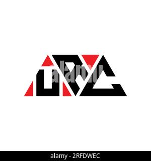 Logo URC avec lettre triangulaire en forme de triangle. Monogramme de ...