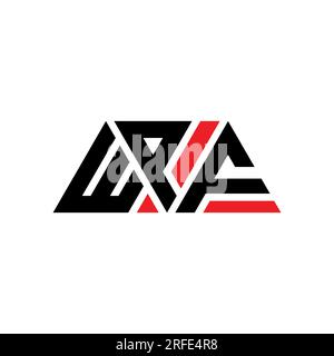 Logo de lettre triangle WPF avec forme de triangle. Monogramme de logo ...