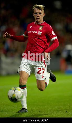 Jake Bickerstaff de Wrexham en action lors du match de premier tour de ...