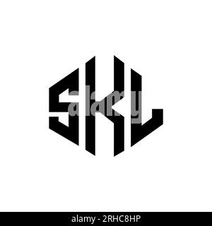 Logo de lettre SKL avec forme de polygone. Logo en forme de polygone ...
