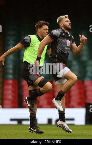 Cardiff, Royaume-Uni. 18 août 2023. CAI Evans du pays de Galles lors de ...