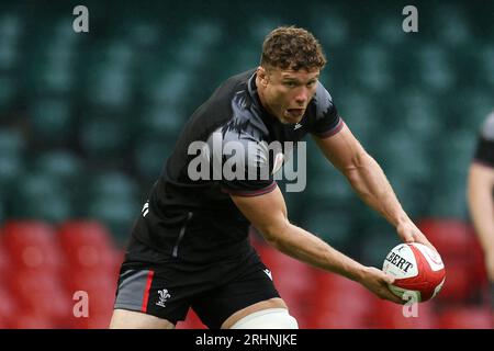 Cardiff, Royaume-Uni. 18 août 2023. CAI Evans du pays de Galles lors de ...