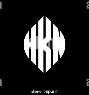 Logo HKN. Lettre HKN. Logo de lettre HKN. Initiales HKN logo lié avec ...