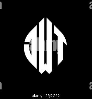 Logo JWT. Lettre JWT. Logo JWT lettre. Initiales JWT logo lié avec ...