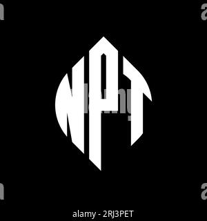 Logo NPT. Lettre NPT. Logo lettre NPT. Initiales NPT logo lié avec ...