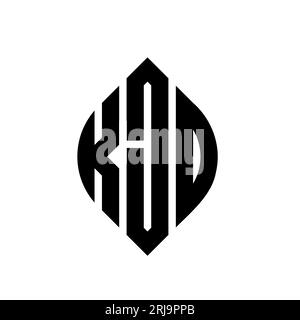 Logo KJO. Lettre de KJO. Logo de lettre KJO. Initiales logo KJO lié ...