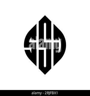 Logo SSJ. Lettre SSJ. Logo de la lettre SSJ. Initiales SSJ logo lié ...