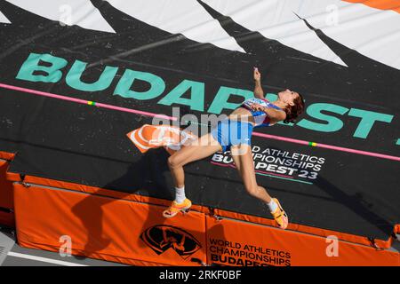 Angelina Topic, of Serbia, competes in the Women's high jump final ...
