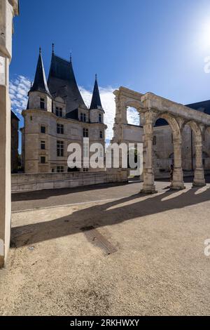 La France, l'Eure, Le Château de Gaillon (vue aérienne Photo Stock - Alamy
