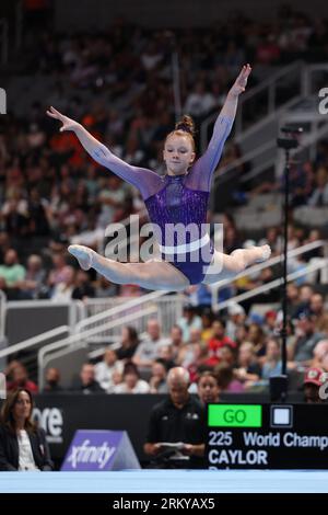 25 août 2023 : gymnaste Dulcy Caylor lors de la compétition senior ...