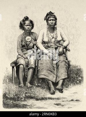 Une vieille femme de Mindanao aux Philippines Photo Stock - Alamy