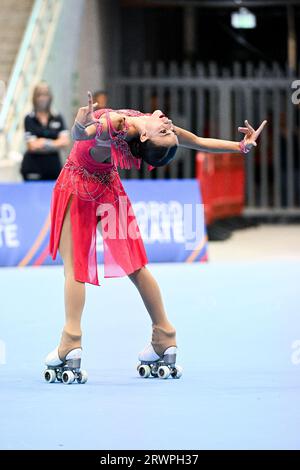 Roberta SASSO (ITA), lors de Senior Ladies Solo Dance, Free Dance, aux ...