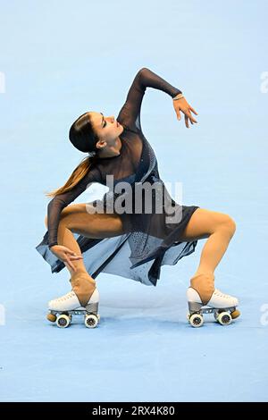 Roberta SASSO (ITA), lors de Senior Ladies Solo Dance, Free Dance, aux ...