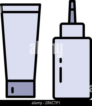 Icône de la liste de styliste.Illustration plate de l'icône de vecteur ...