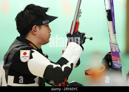 Masaya Endoh (JPN), le 29 SEPTEMBRE 2023 - tir : qualification individuelle de 50m 3 positions ...