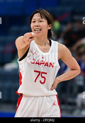 Hangzhou, Chine. 01 octobre 2023. Louna Ozar (à gauche) de l'équipe ...