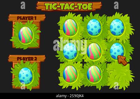 Tic Tac Toe jeu XO , tic, tac, toe, x, jeu, o Image Vectorielle Stock ...