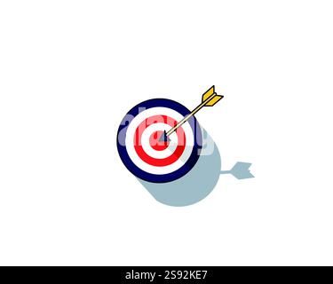 Symbole de définition des objectifs. Planification de carrière. Icône d ...