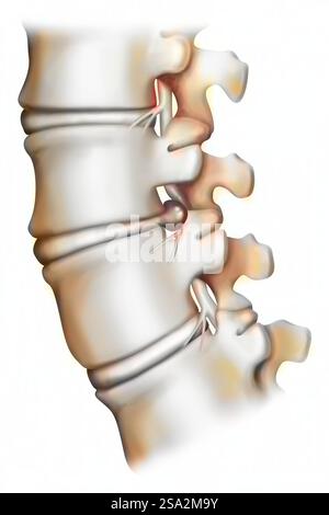 Hernie discale. Une hernie discale est une saillie d'un disque ...